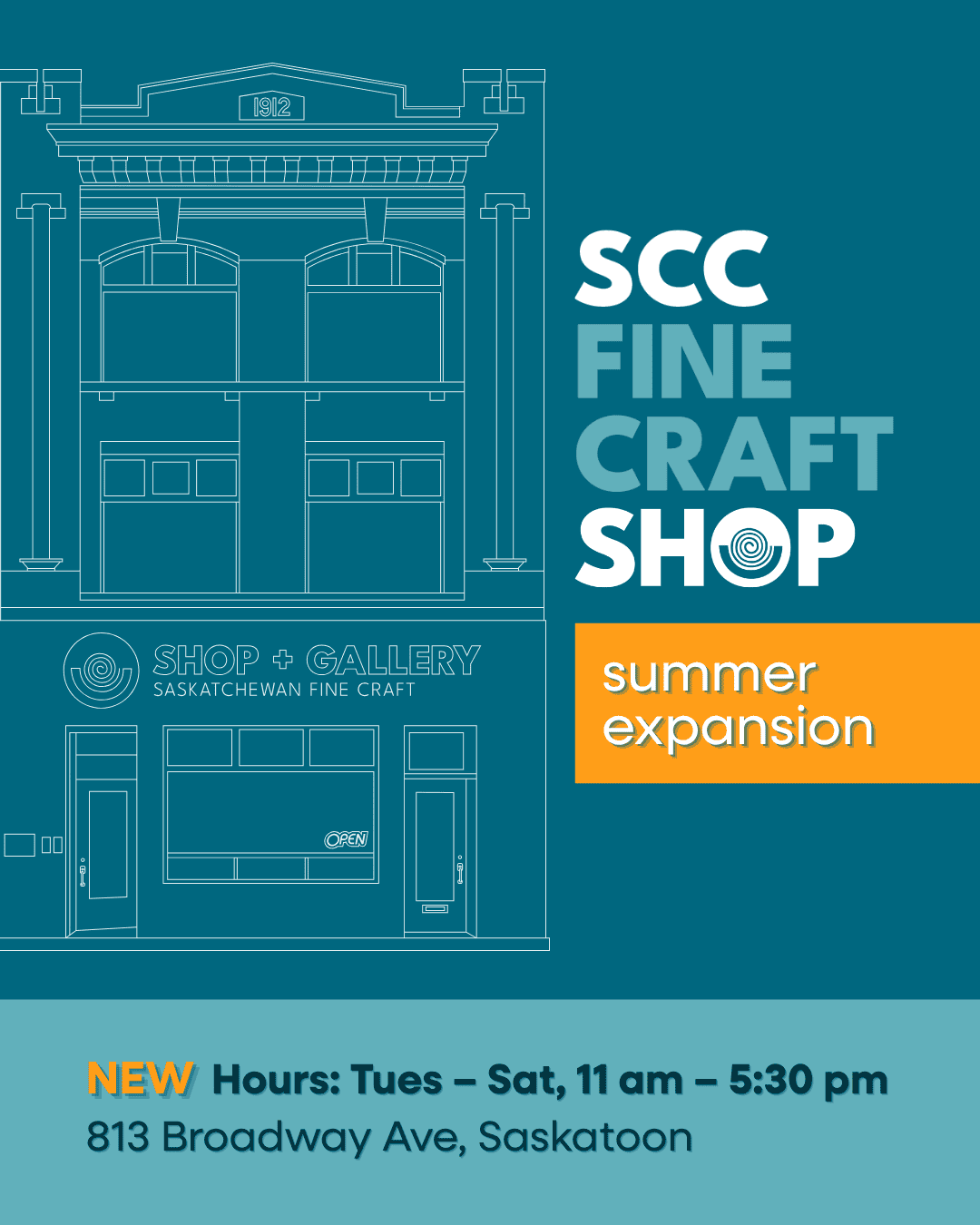 SCC Fine Craft Shop: Summer Expansion - Saskatchewan Craft Council